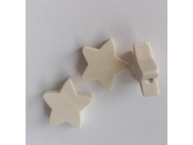 *N411- Drvena perla , zvezda ,20mm/kom