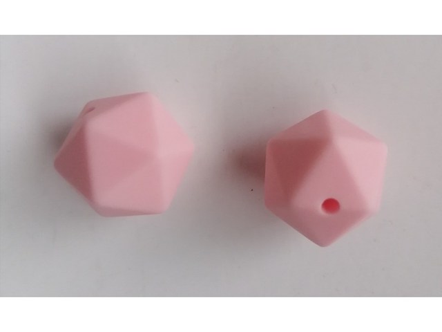 *N404- Silikonska perla.16x18mm,roze/kom