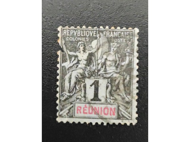 Reunion-1892 Inscription: `RÉUNION`