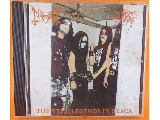 Darkthrone / Mayhem‎–The True Legends In Black,CD,Retko