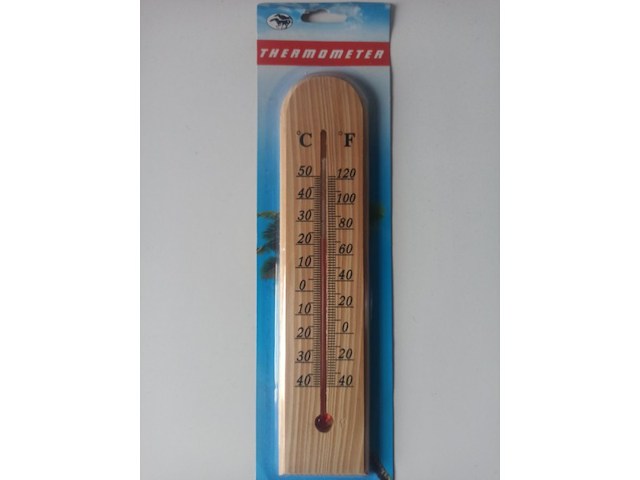 Veliki drveni termometar 25 cm