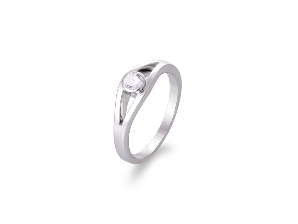 Verenički prsten sa jednim dijamantom