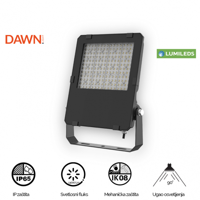 DAWN LED REFLEKTOR BR FL100W 03Q 4000K 13000lm 90° IP65