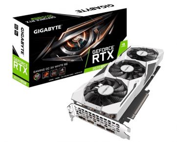 GIGABYTE - nVidia GeForce RTX 2070 8GB 256bit GV-N207SGAMINGOC WHITE-8GD