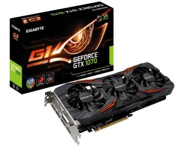 GIGABYTE - nVidia GeForce GTX 1070 8GB 256bit GV-N1070G1 GAMING-8GD rev.2.0