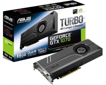 ASUS - nVidia GeForce GTX 1070 8GB 256bit TURBO-GTX1070-8G
