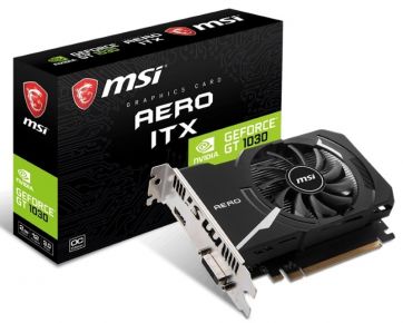 MSI - nVidia GeForce GT 1030 2GB 64bit GT 1030 AERO ITX 2GD4 OC