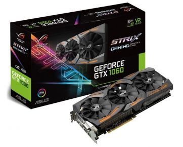 ASUS - nVidia GeForce GTX 1060 6GB 192bit ROG STRIX-GTX1060-O6G-GAMING