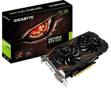 GIGABYTE - nVidia GeForce GTX 1060 6GB 192bit GV-N1060WF2OC-6GD