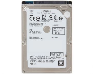 HITACHI - 1TB 2.5" SATA III 8MB 5.400rpm HTS541010A9E680 Travelstar 5K1000