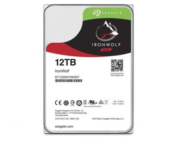 SEAGATE - 12TB 3.5" SATA III 256MB ST12000VN0007 IronWolf NAS