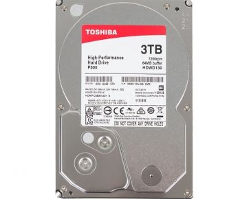 TOSHIBA - 3TB 3.5" SATA III 64MB 7.200rpm HDWD130UZSVA P300 series bulk