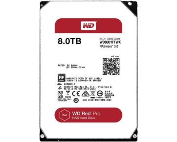 WD - 8TB 3.5" SATA III 128MB 7.200rpm WD8001FFWX Red Pro