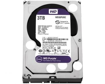 WD - 3TB 3.5" SATA III 64MB IntelliPower WD30PURZ Purple