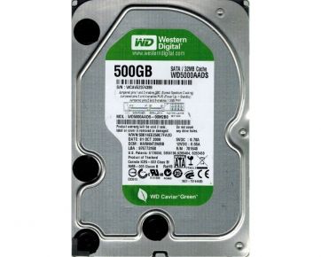 WD - 500GB 3.5" SATA II 32MB IntelliPower WD5000AADS Caviar Green +