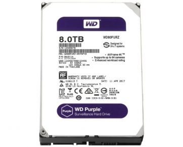 WD - 8TB 3.5" SATA III 128MB IntelliPower WD80PURZ Purple