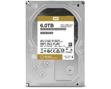 WD - 6TB 3.5" SATA III 128MB 7.200rpm WD6002FRYZ Gold