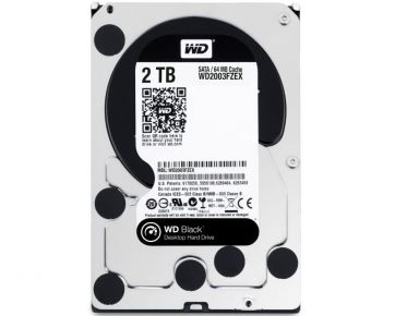 WD - 2TB 3.5" SATA III 64MB 7.200rpm WD2003FZEX Black