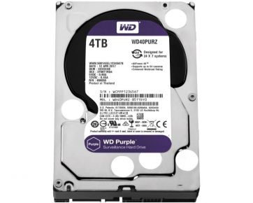 WD - 4TB 3.5" SATA III 64MB IntelliPower WD40PURZ Purple