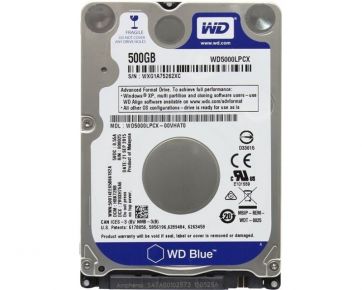 WD - 500GB 2.5" SATA III 16MB 5.400rpm WD5000LPCX Blue