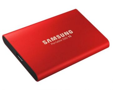 SAMSUNG - Portable T5 1TB crveni eksterni SSD MU-PA1T0R