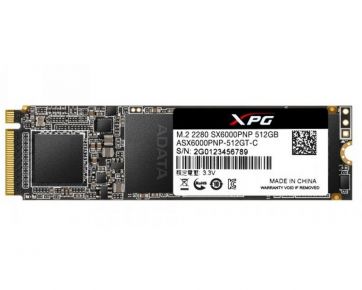 A-DATA - 512GB M.2 PCIe Gen 3 x4 NVMe ASX6000PNP-512GT-C SSD