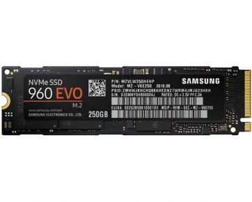 SAMSUNG - 250GB M.2 NVMe MZ-V6E250BW 960 EVO Series SSD
