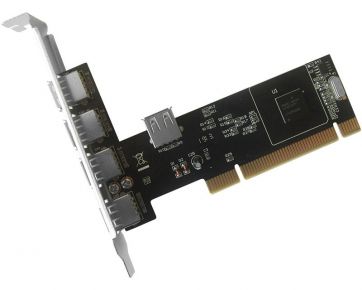 JAVTEC - PCI kontroler 4xUSB 2.0 + 1x USB 2.0