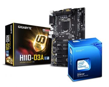 GIGABYTE - GA-H110-D3A + INTEL Celeron G3900 2-Core 2.8GHz