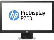 HP - 20`` ProDisplay P203 LED, 1600 x900, 16:9, 5ms, 250 cd/m², 170°/160°, VGA, Display Port 1.2, Black
