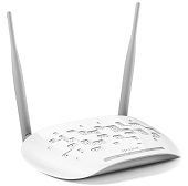 TP Link - Wireless-N Access Point, 802.11b/g/n 300Mbps, AP/Bridge/Repeater/WDS/Client/Multi-SSID mode, DHCP Server, PoE Injector, Atheros Chipset, 2 Detachable Antennas