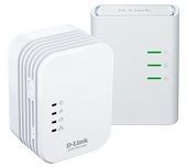 D-LINK - PowerLine 500 HomePlug AV Wireless Kit, Max 500Mbps LAN, 802.11n 300Mb/s, Push button config, Powersave, DHP-308AV+DHP-W310AV