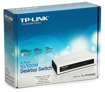 TP-Link - TP-Link TL-SF1008D 8-port 10/100 Desktop Switch