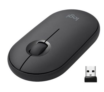 Logitech - Logitech Pebble M350 Wireless Mouse - Graphite