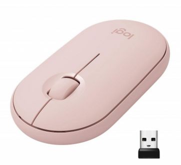 Logitech - Logitech Pebble M350 Wireless Mouse - Rose