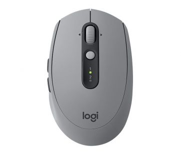 Logitech - Logitech M590 Silent Wireless Mouse Mid Grey Tonal