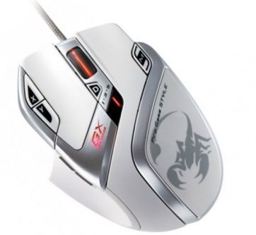 Genius - Genius Deathtaker Gaming miš,USB, 5700DPI,9 tastera WHITE