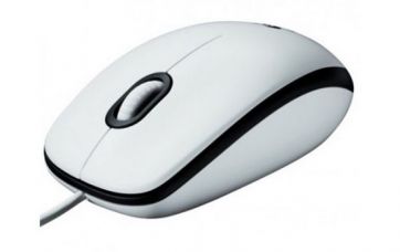 Logitech - Logitech B100, Optical USB Mouse, White OEM