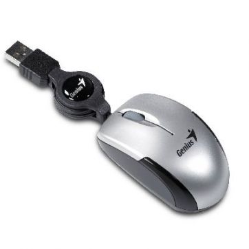 Genius - Genius Mouse MICRO TRAVELER OPTICAL Silver USB 1200DPI