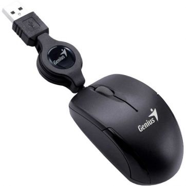 Genius - Genius Mouse MICRO TRAVELER OPTICAL Black USB 1200DPI