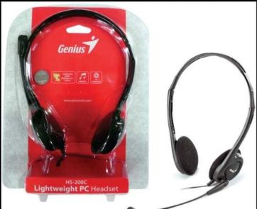 Genius - Slušalice GENIUS HS-200C crna