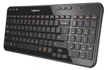 Logitech - Logitech K360 Wireless Keyboard, Black US