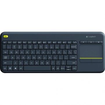 Logitech - Logitech K400 Plus Wireless Touch Keyboard Black (US International)