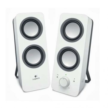 Logitech - Logitech Z200 Stereo Speakers, 2.0 System Snow white