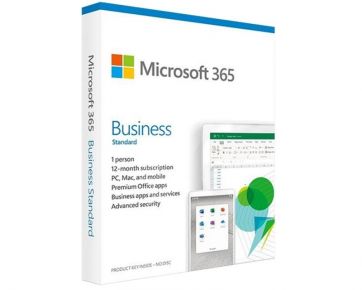 MICROSOFT - Microsoft 365 Business Standard Retail Eng Sub1YR CEE Only Mdls P6 KLQ-00501