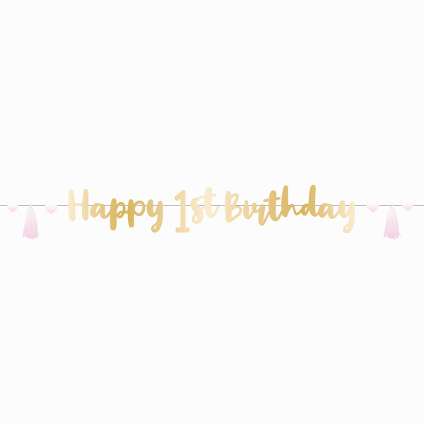 9910312
Letter Banner 1st Birthday Pink Ombre