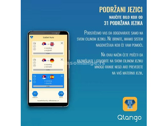 Qlango Premium učenje stranih jezika licenca trajna