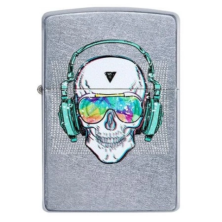 Zippo Skull Headphone Designe 29855