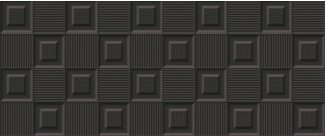 9283 Kp Astun cubic negro brillo 25x60 003 02 (Z) arg-088