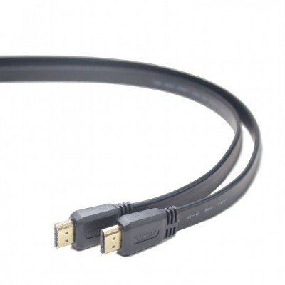 Gembird HDMI v.1.4 male-male flat cable, 1.8 m, black color | CC-HDMI4F-6